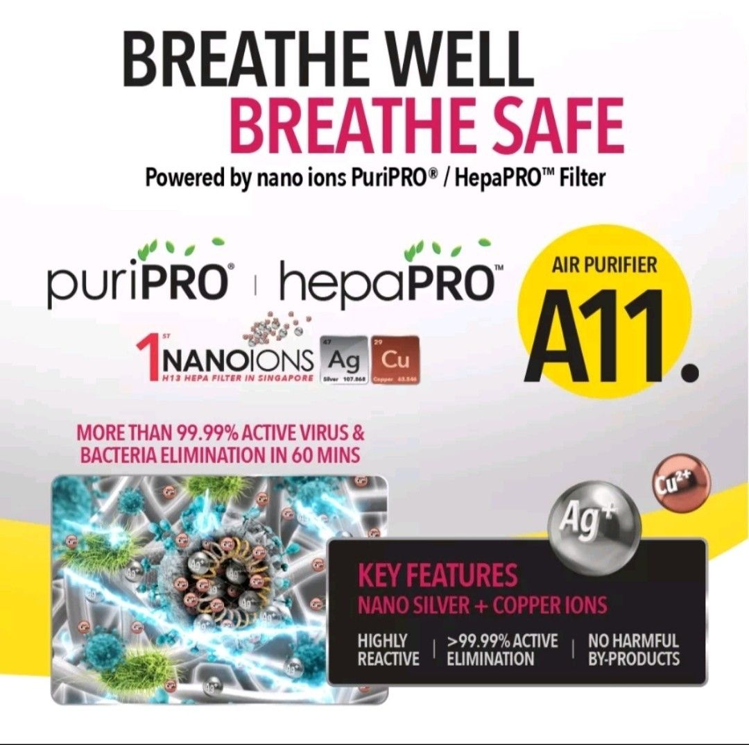 novita A11 nano ions PuriPRO®/nano ions HepaPRO™ 24-Months Replacement ...