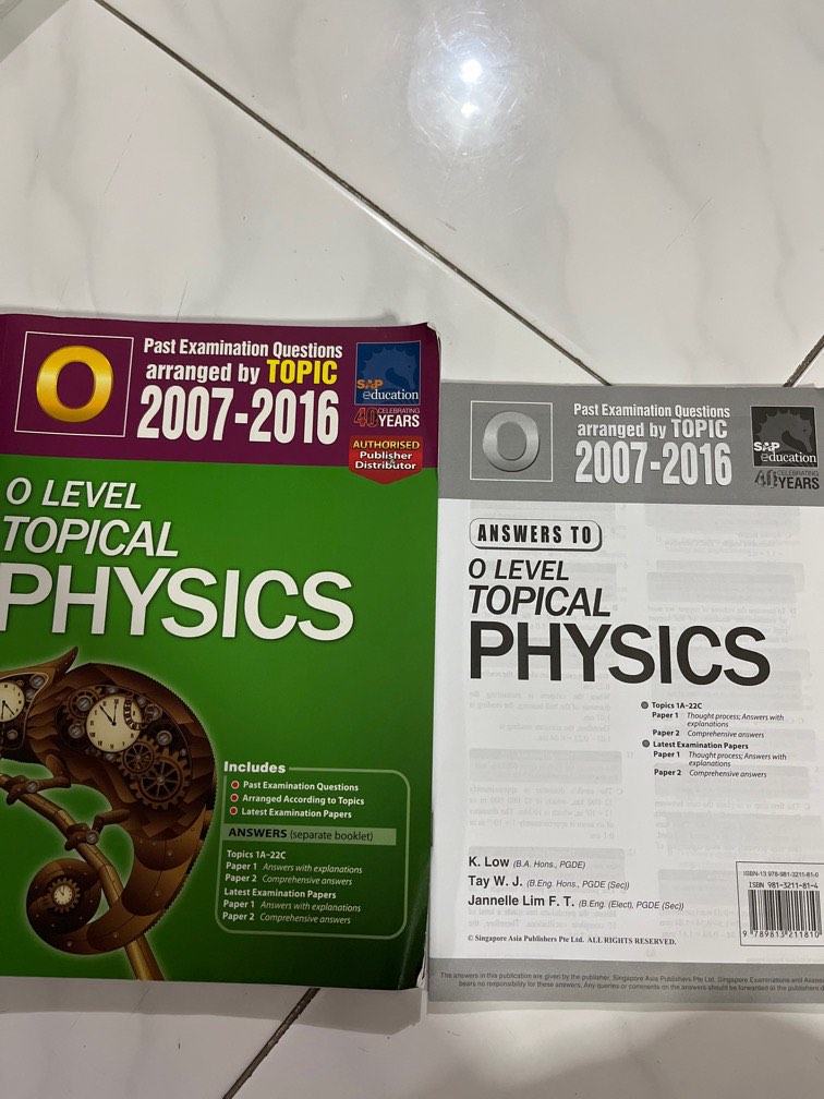 O Level Physics TYS, Hobbies & Toys, Books & Magazines, Assessment ...