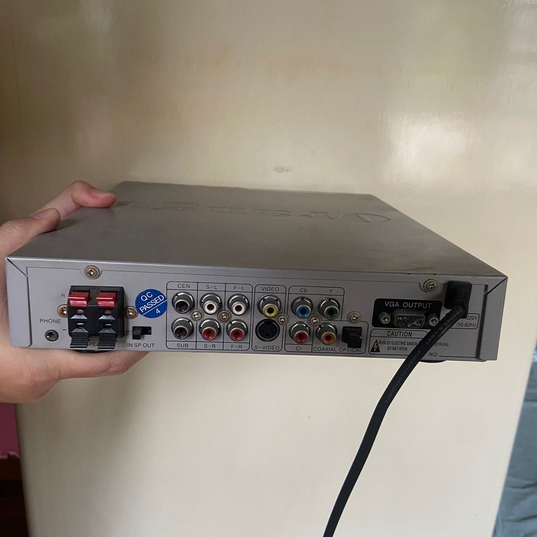 Orange DVD player with cd freebies in working condition on Carousell