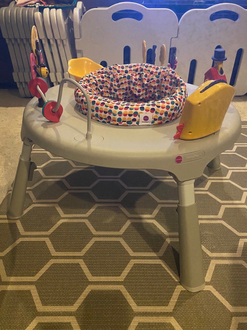 Oribel Portaplay convertible activity centre with bouncy seat, table ...