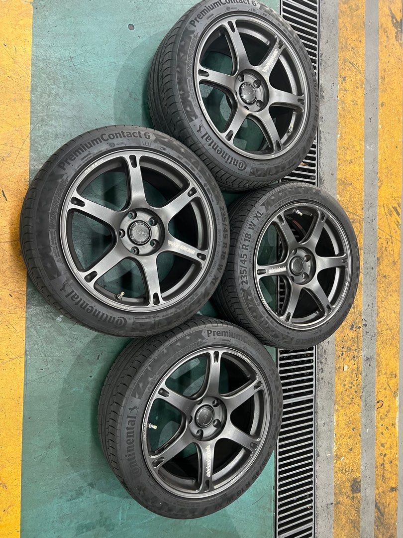 Original Volk Racing TE37, Car Accessories, Tyres & Rims on Carousell