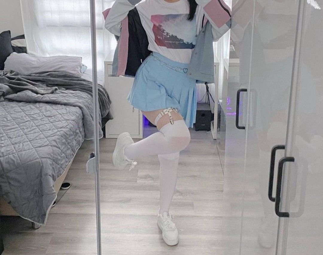 Pastel Pink and Blue Jacket, Women's Fashion, Coats, Jackets and ...