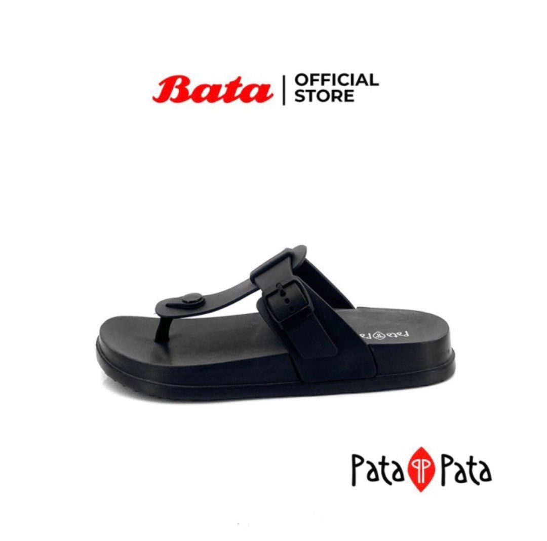 Pata Pata Sandal hitam, Fesyen Pria, Sepatu , Sandal di Carousell