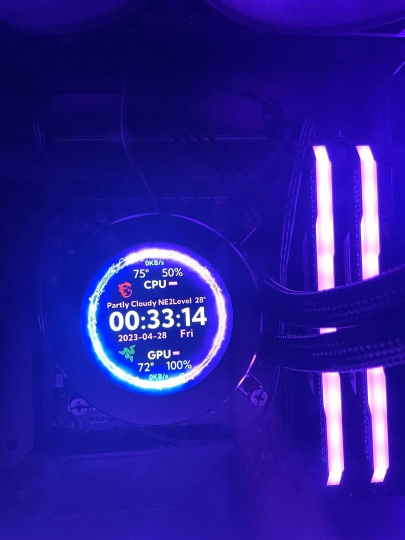 PC AIO cooler LCD screen (Allow all type of AIO equip with LCD ...