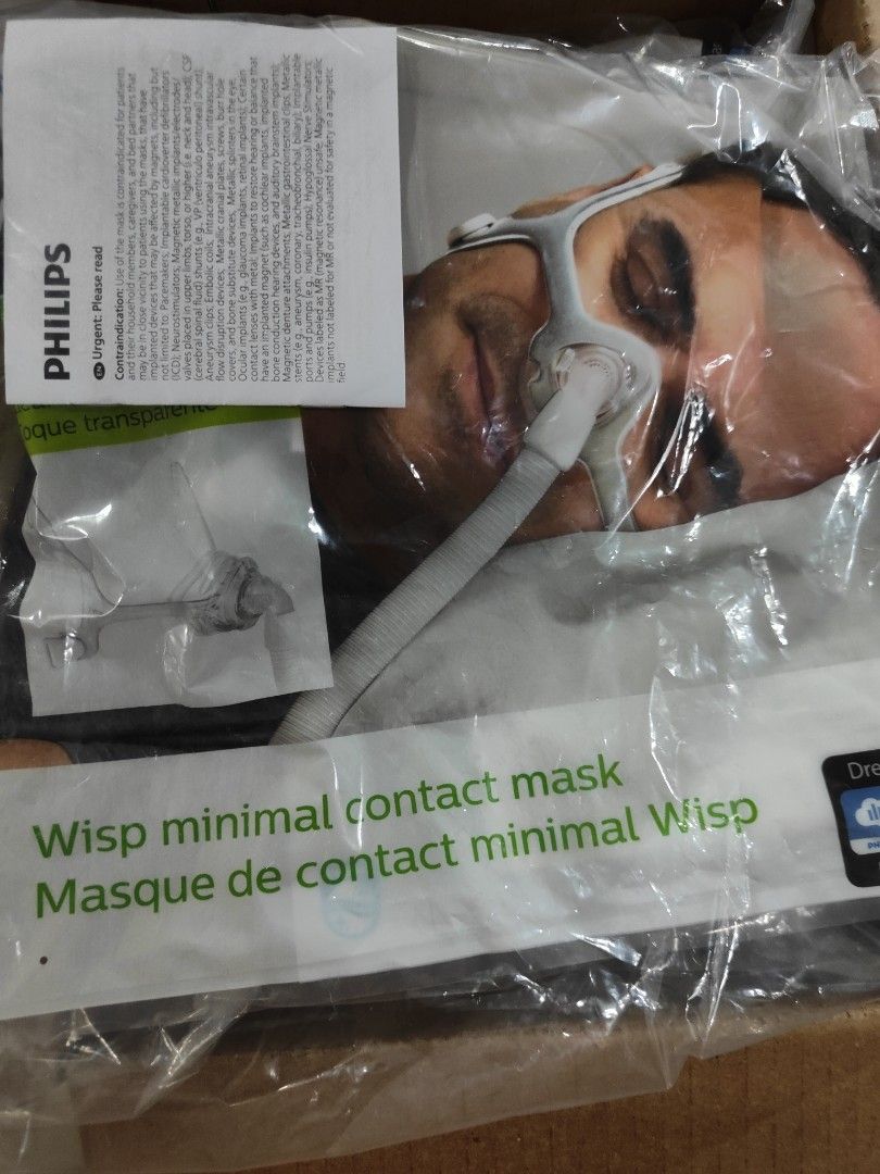 Philips Respironics Wisp Nasal CPAP Mask with Headgear (Clear Frame ...