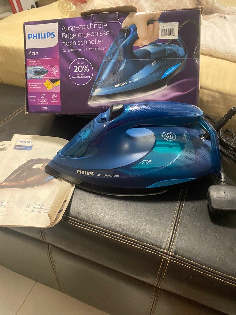 Philips Azur Advanced GC4930 series, TV & Home Appliances, Irons ...