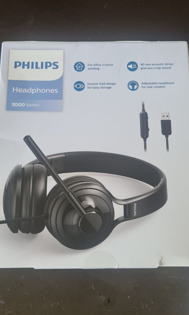 Philips Headphones 3000 series, Audio, Headphones & Headsets on Carousell