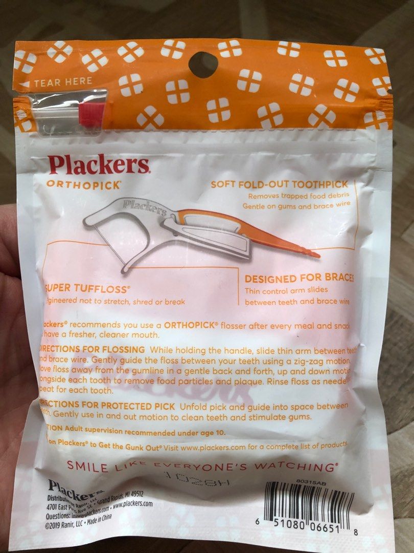 Plackers Orthopick Dental Flossers, Beauty & Personal Care, Oral Care ...