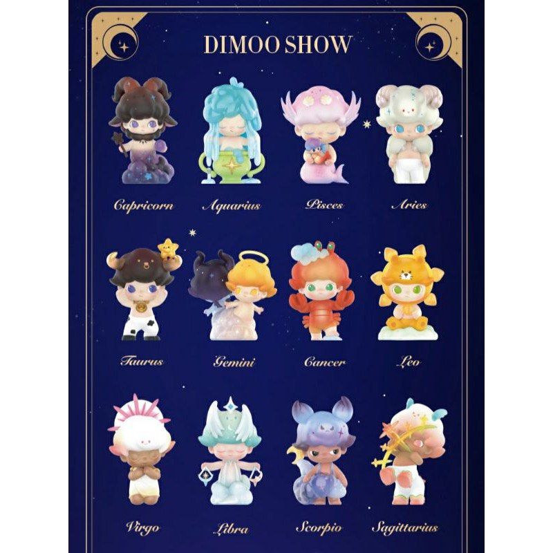 Popmart Dimoo Zodiac Full Set, Hobbies & Toys, Toys & Games on Carousell