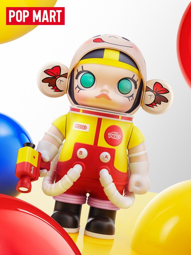 [POPMART] POPMART SPACE MOLLY X PEKO-CHAN 400% FIGURINE BRAND NEW 295MM SPACEMOLLY X PEKO ...