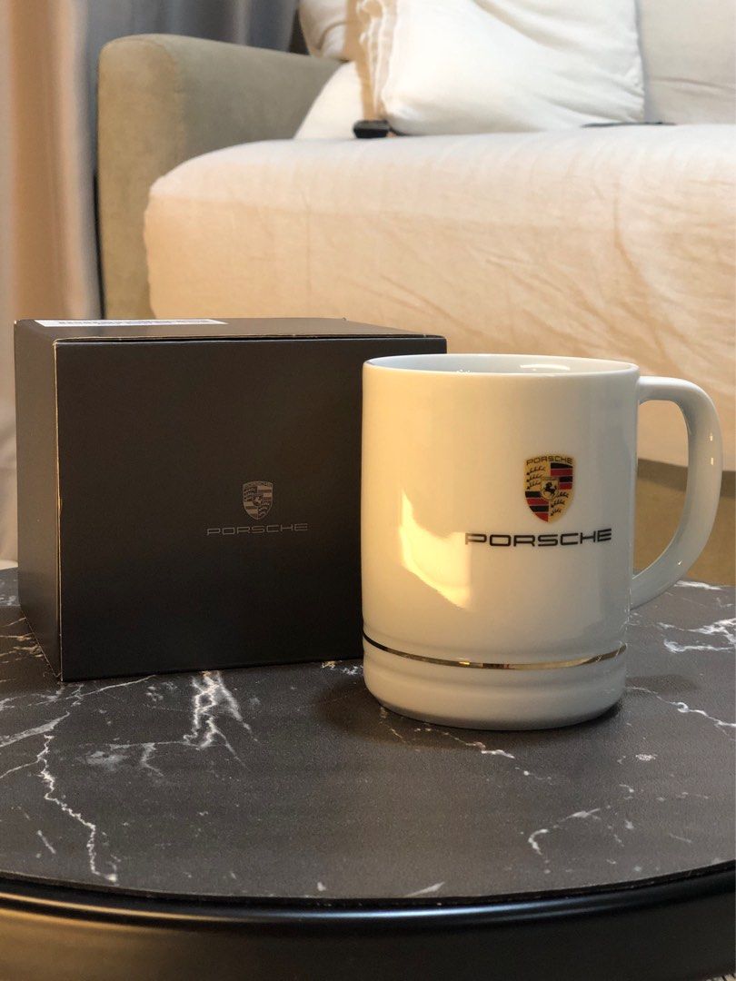 Porsche Big Crest Mug, Furniture & Home Living, Kitchenware & Tableware ...