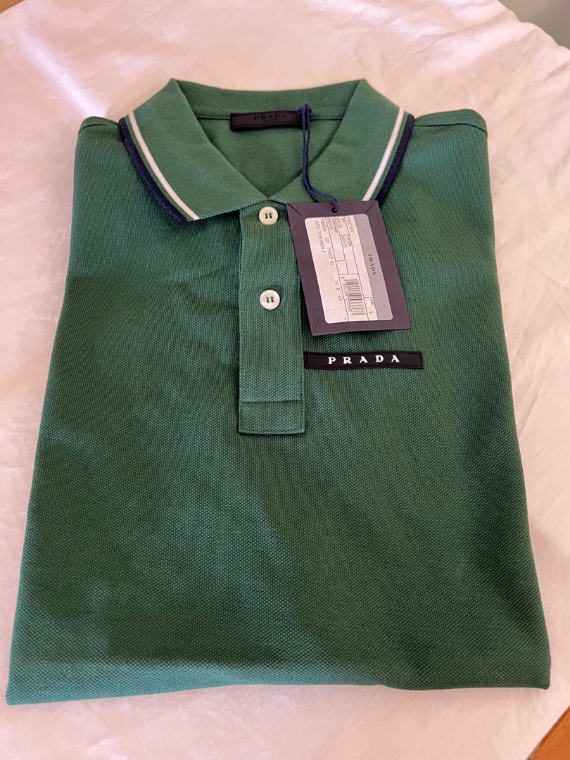 Prada Polo Shirt, Men's Fashion, Tops & Sets, Tshirts & Polo Shirts on ...