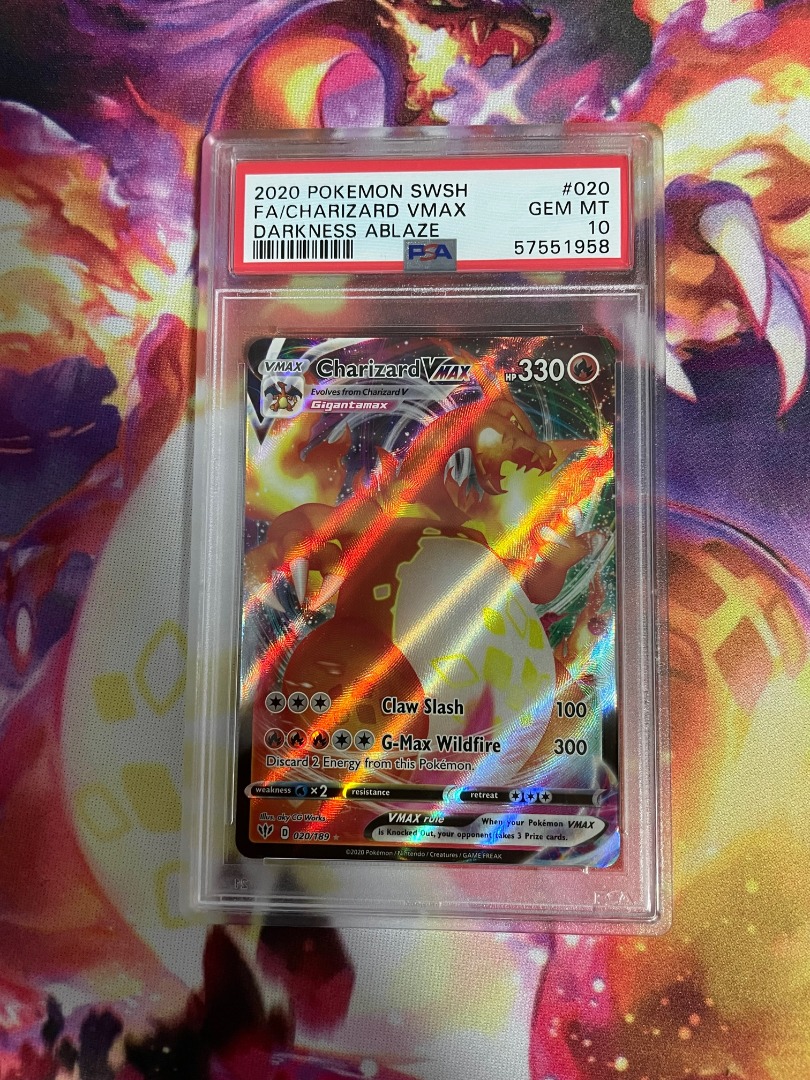 PSA 10 Charizard Vmax, Hobbies & Toys, Toys & Games on Carousell