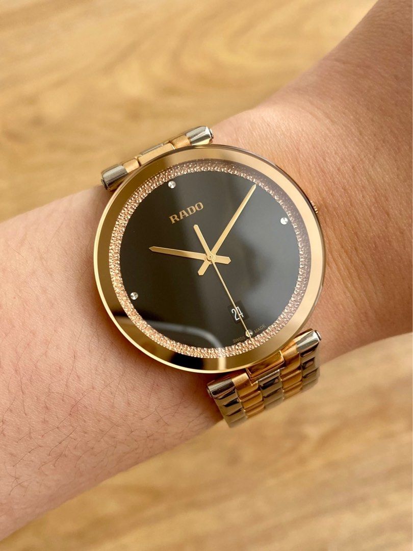 RADO Florence Classic Date Rose-Gold and Steel 38mm on Carousell