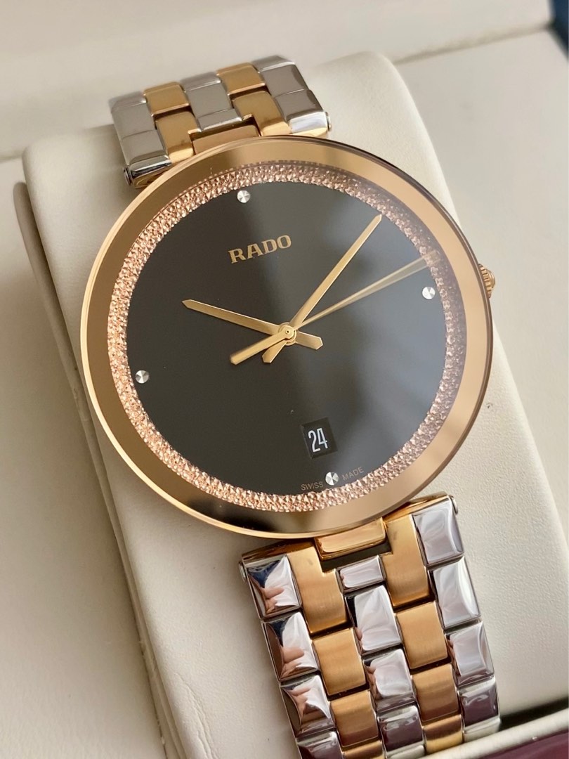 RADO Florence Classic Date Rose-Gold and Steel 38mm on Carousell