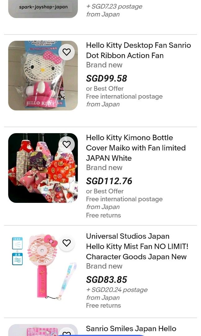 RARE Sanrio Hello Kitty Vintage Rotating Table Fan by Eikoh (Brand New ...