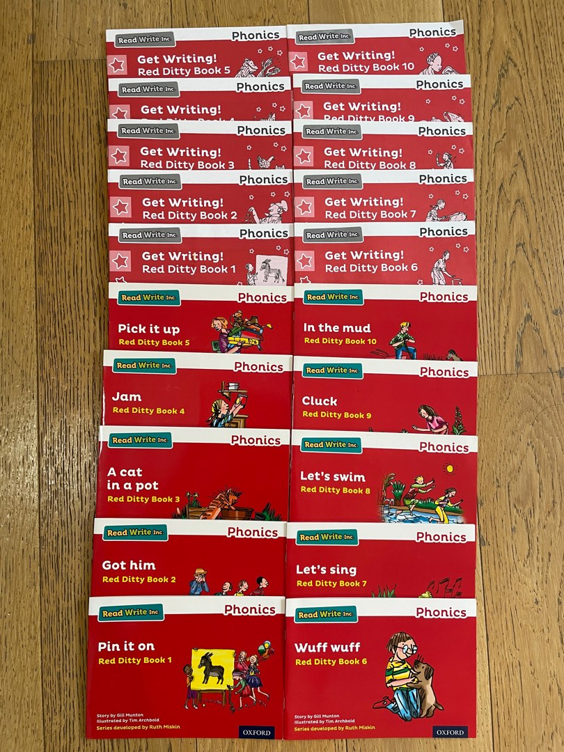 (正版)Read Write Inc. RWI (RED) Phonics Book, 興趣及遊戲, 書本 & 文具, 小朋友書 ...