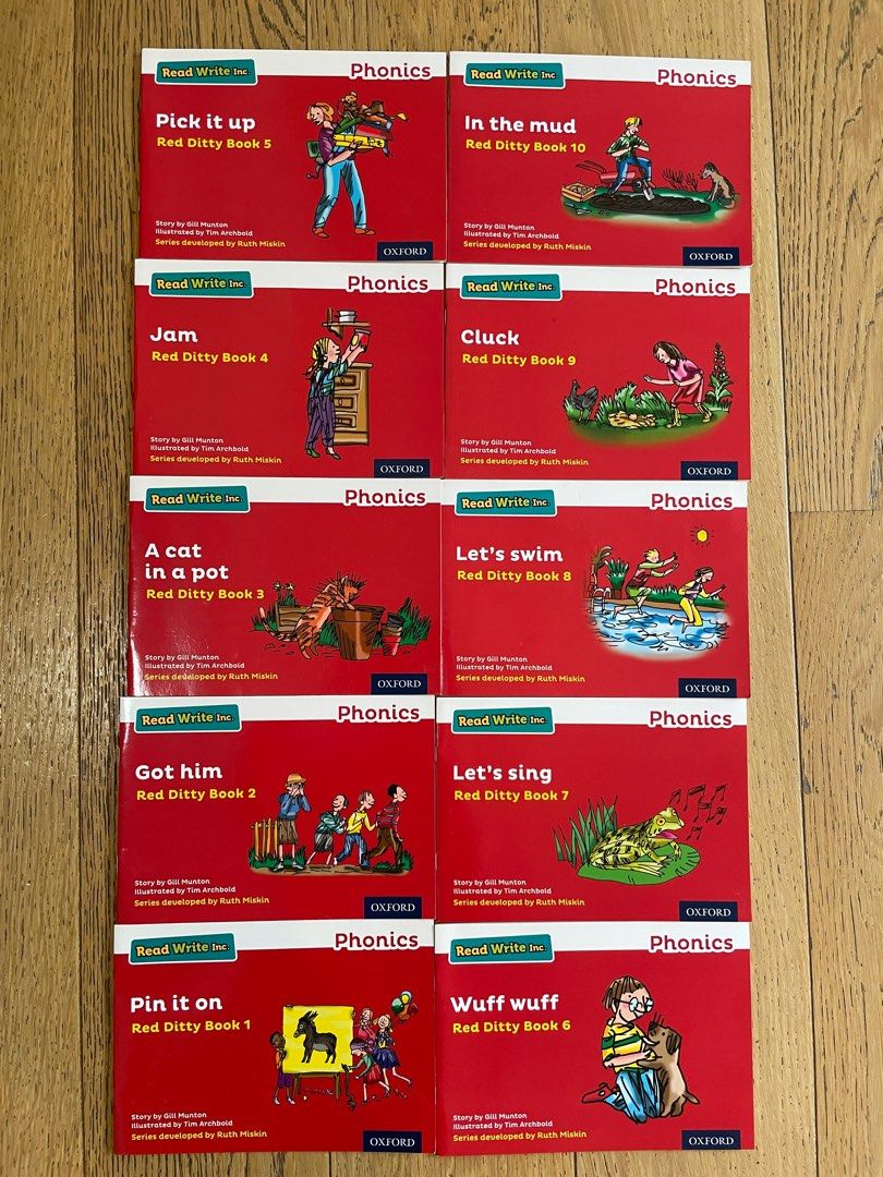 (正版)Read Write Inc. RWI (RED) Phonics Book, 興趣及遊戲, 書本 & 文具, 小朋友書 ...