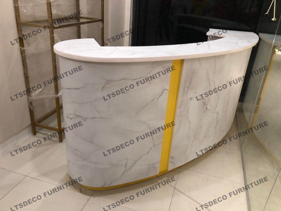 RECEPTION COUNTER TOP TABLE OFFICE FURNITURE PARTITION on Carousell