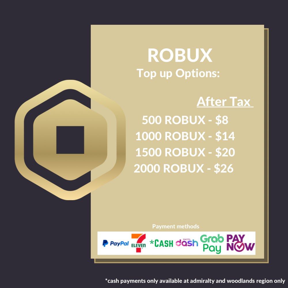 Roblox Robux Top-up , Video Gaming, Gaming Accessories, In-Game ...