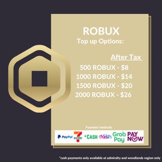Roblox Robux Top-up [Pre-Order], Video Gaming, Gaming Accessories, In ...