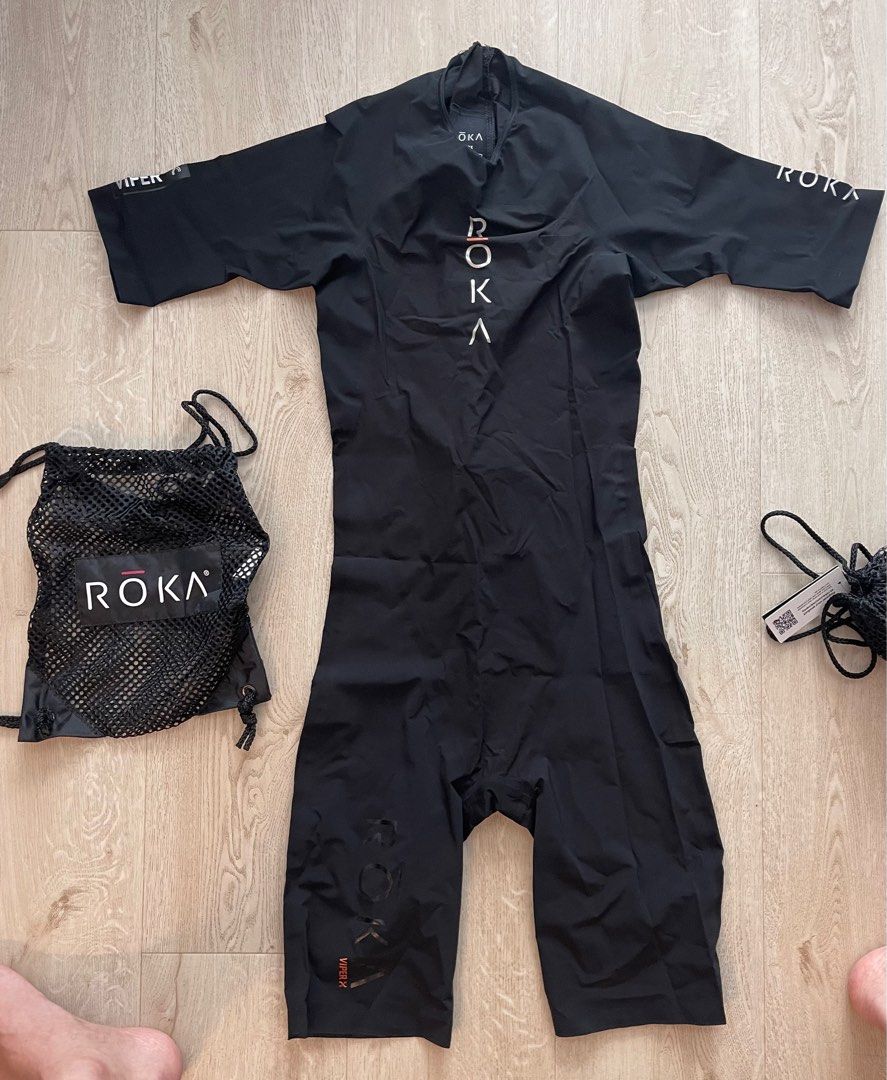 Roka Viper X Short Sleeve Swim skin (Small/Tall), Men's Fashion ...