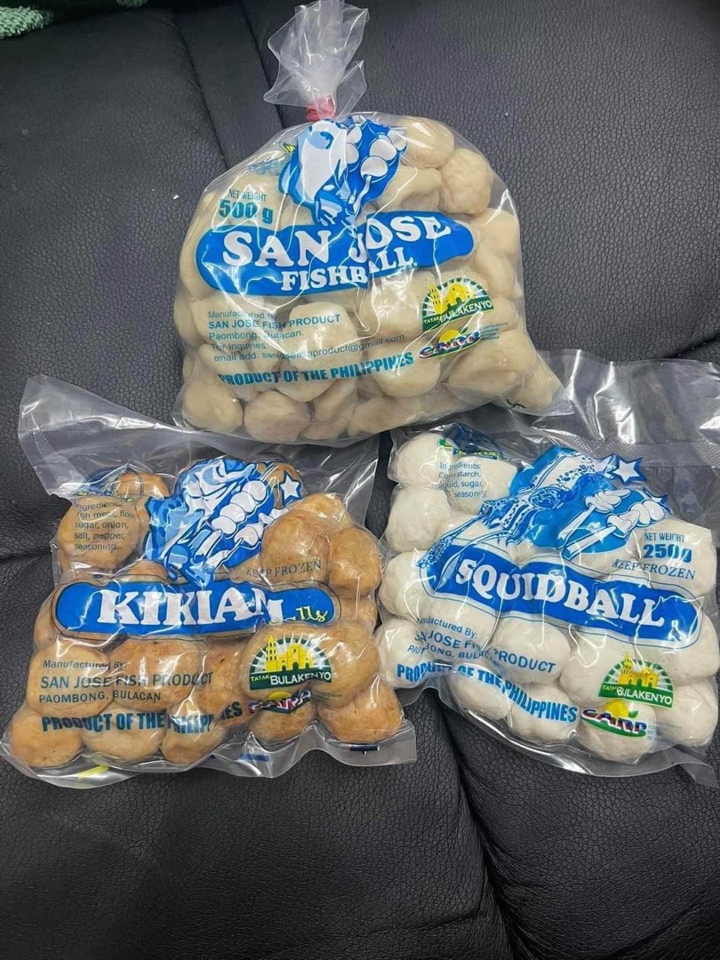 SAN JOSE Fishball 500g Squidball 250g Kikiam 250g, Food & Drinks ...