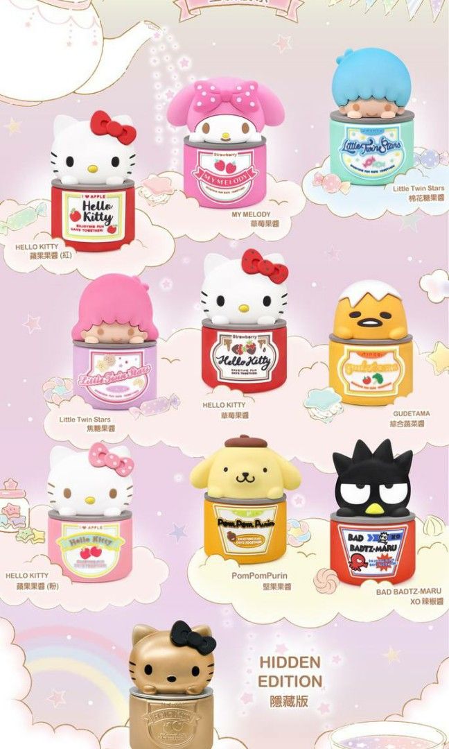 [SANRIO] SANRIO CHARACTERS HELLO KITTY AND FRIENDS FOOD CAN SERIES FULL ...