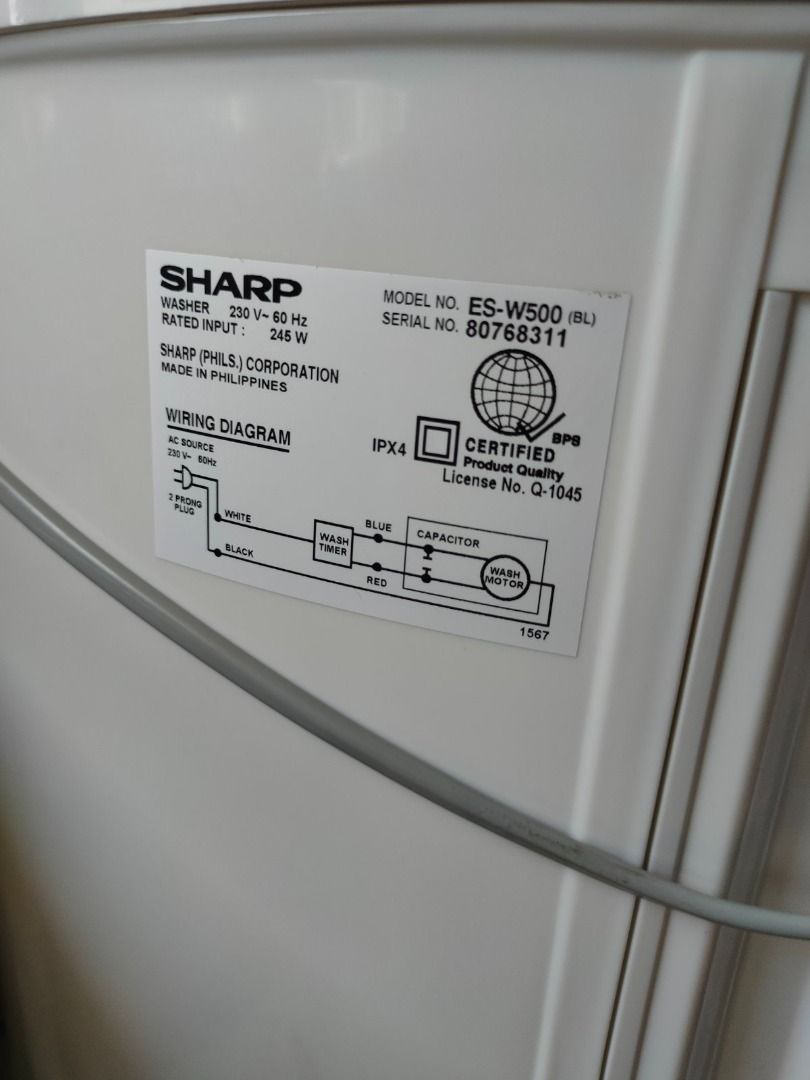 SHARP WASHING MACHINE, TV & Home Appliances, Washing Machines and ...