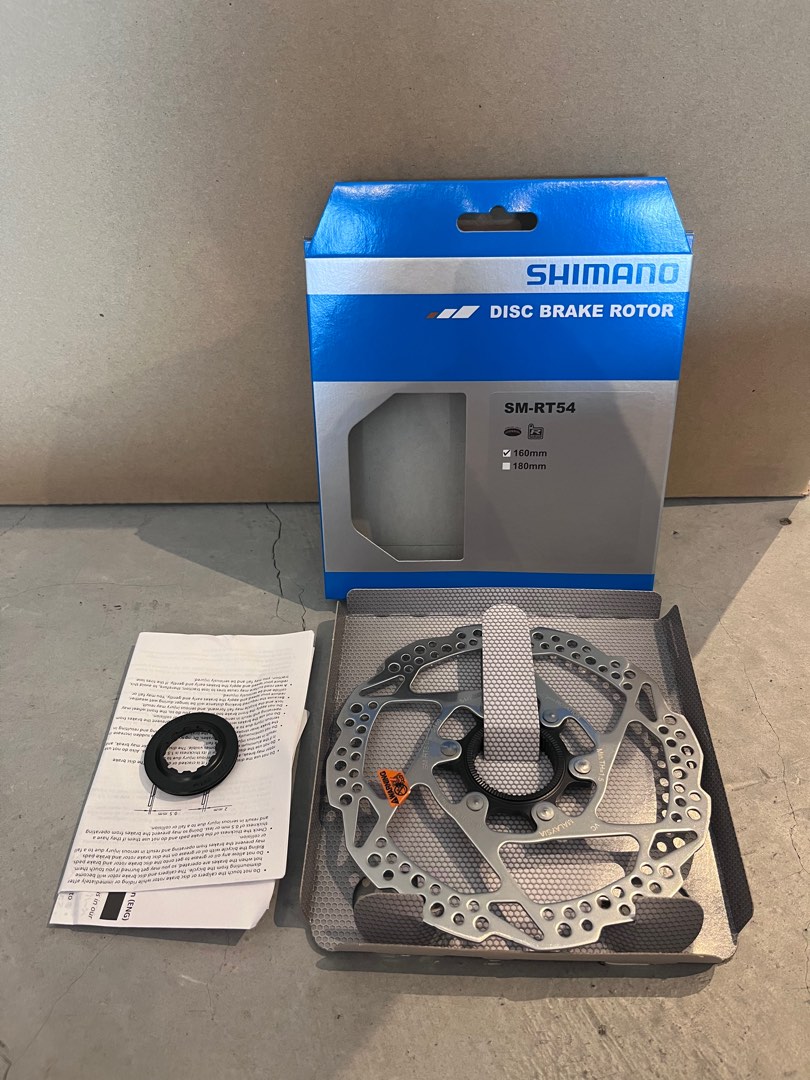 Shimano SM-RT54 Center Lock Disc Brake Rotor, Sports Equipment ...