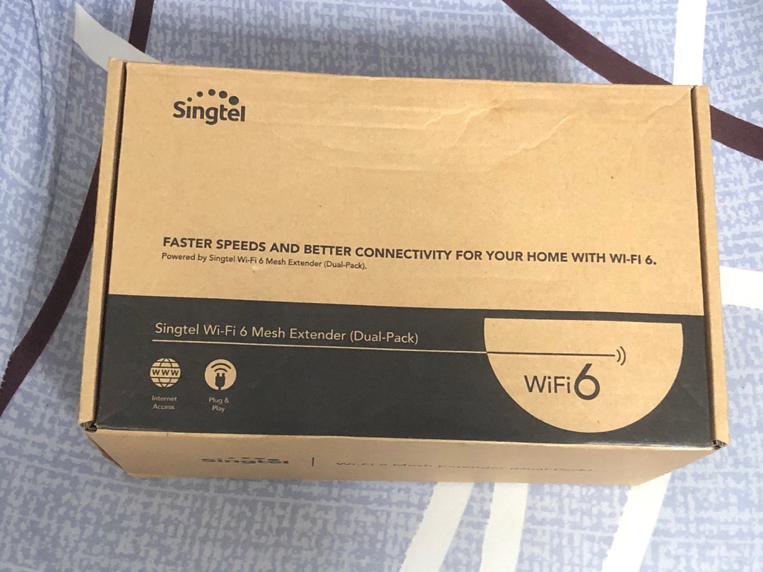 SingTel Wi-Fi 6 Mesh Extender (Dual-Pack), Computers & Tech, Parts ...