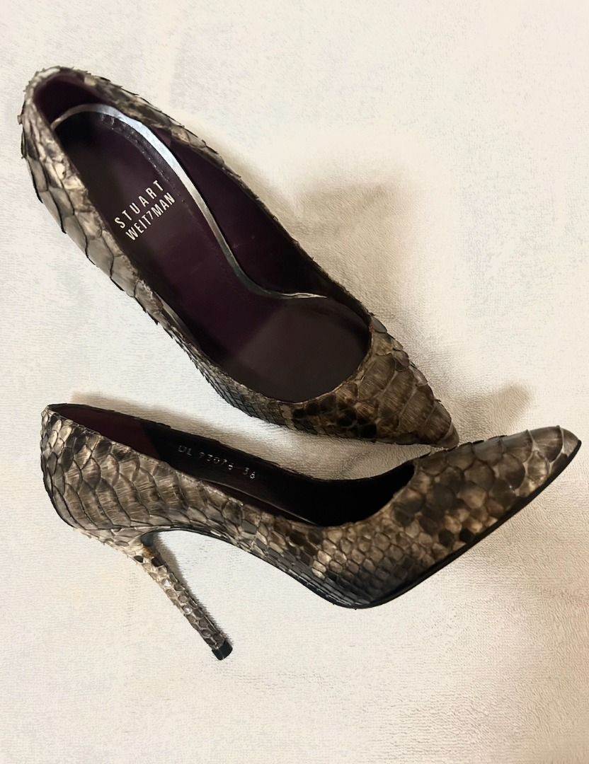Snake skin heels, Women's Fashion, Footwear, Heels on Carousell