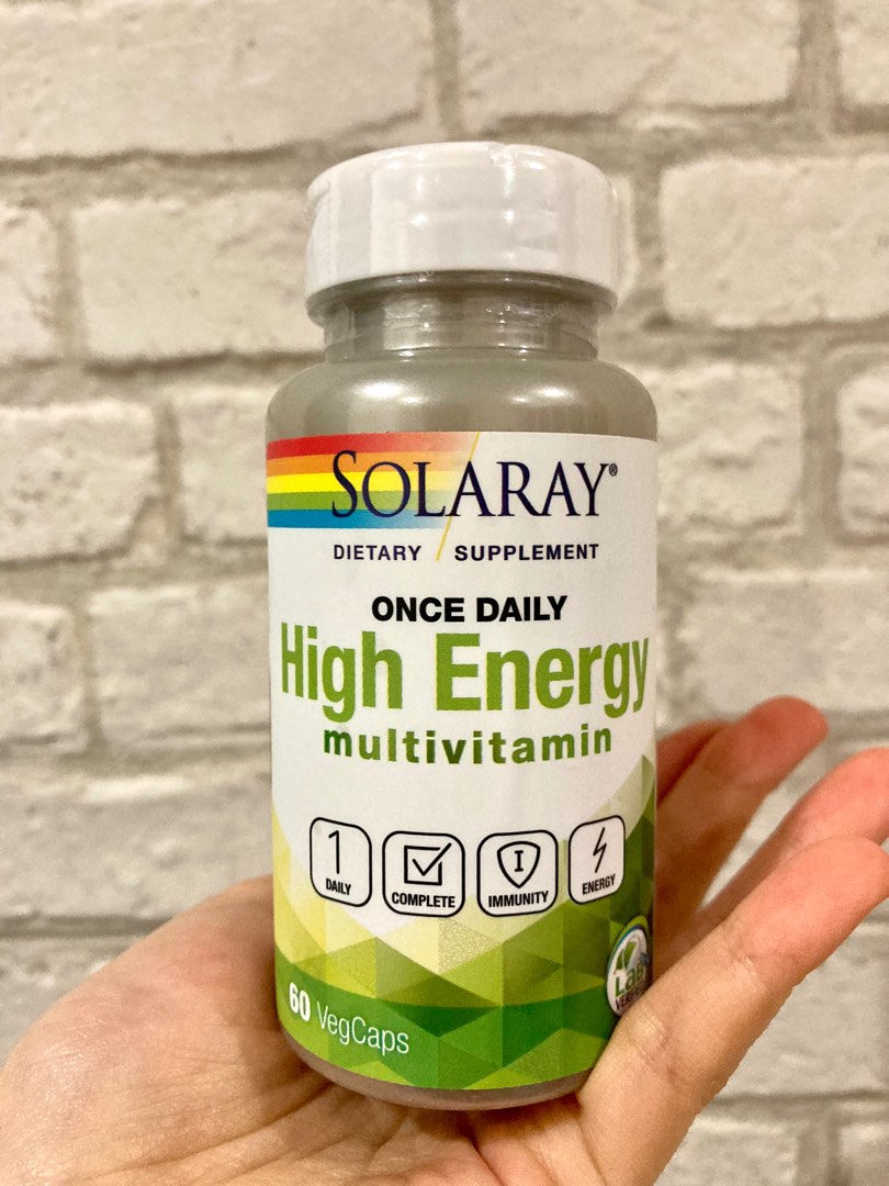 Solaray Multivitamin Once Daily High Energy (60 veg caps), Health ...