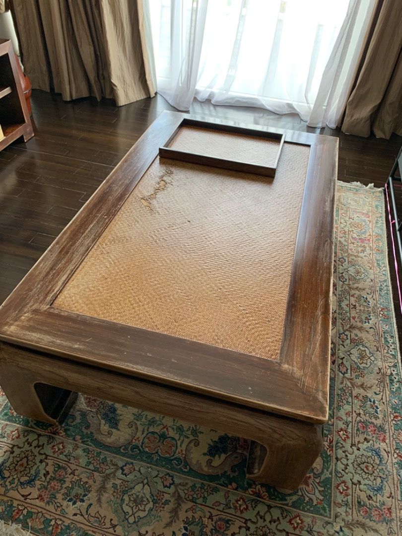 Solid elm wood Ming dynasty replica coffee table, Furniture & Home ...