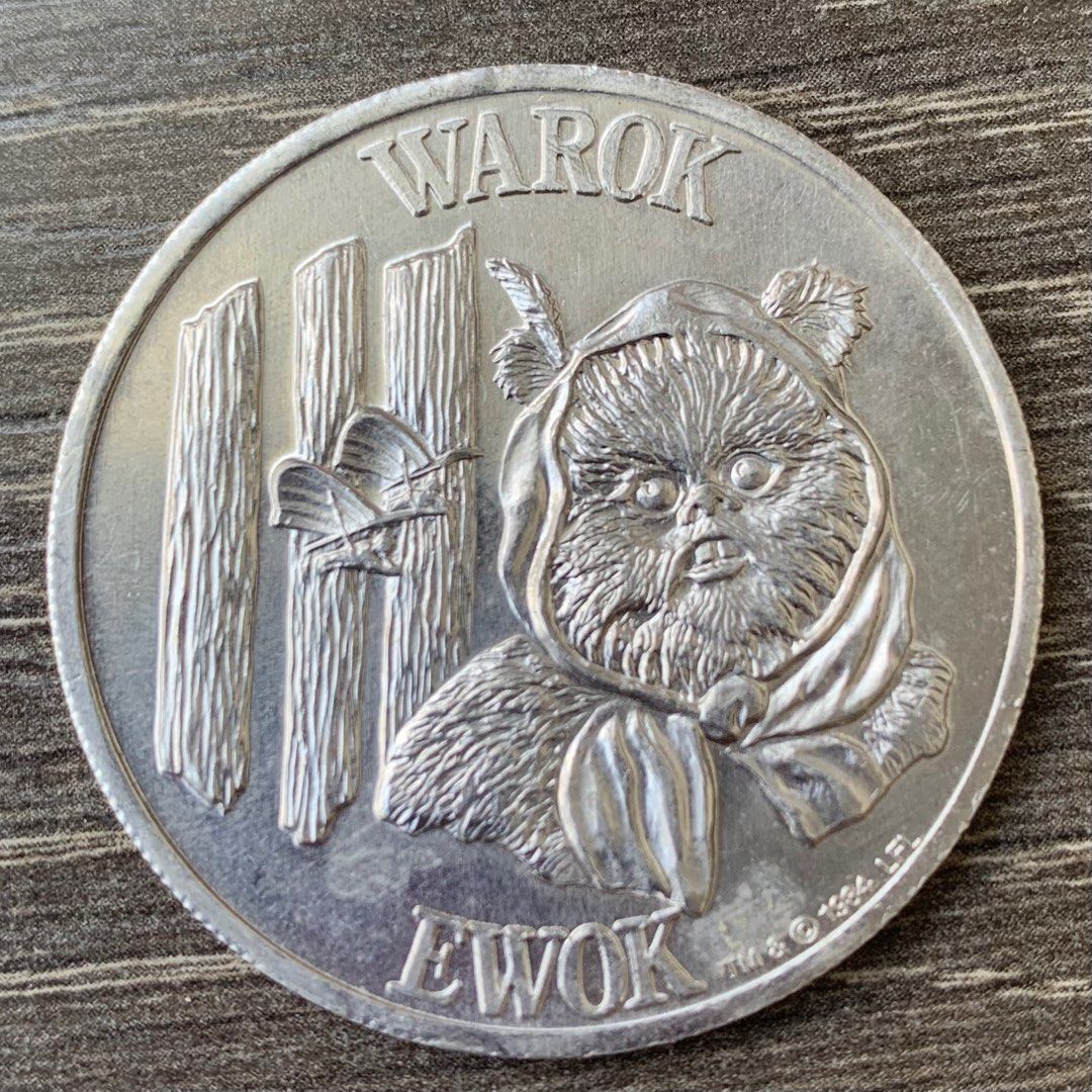 Star Wars Vintage 1983 1984 POTF Power of the Force Coin B-Wing Pilot ...