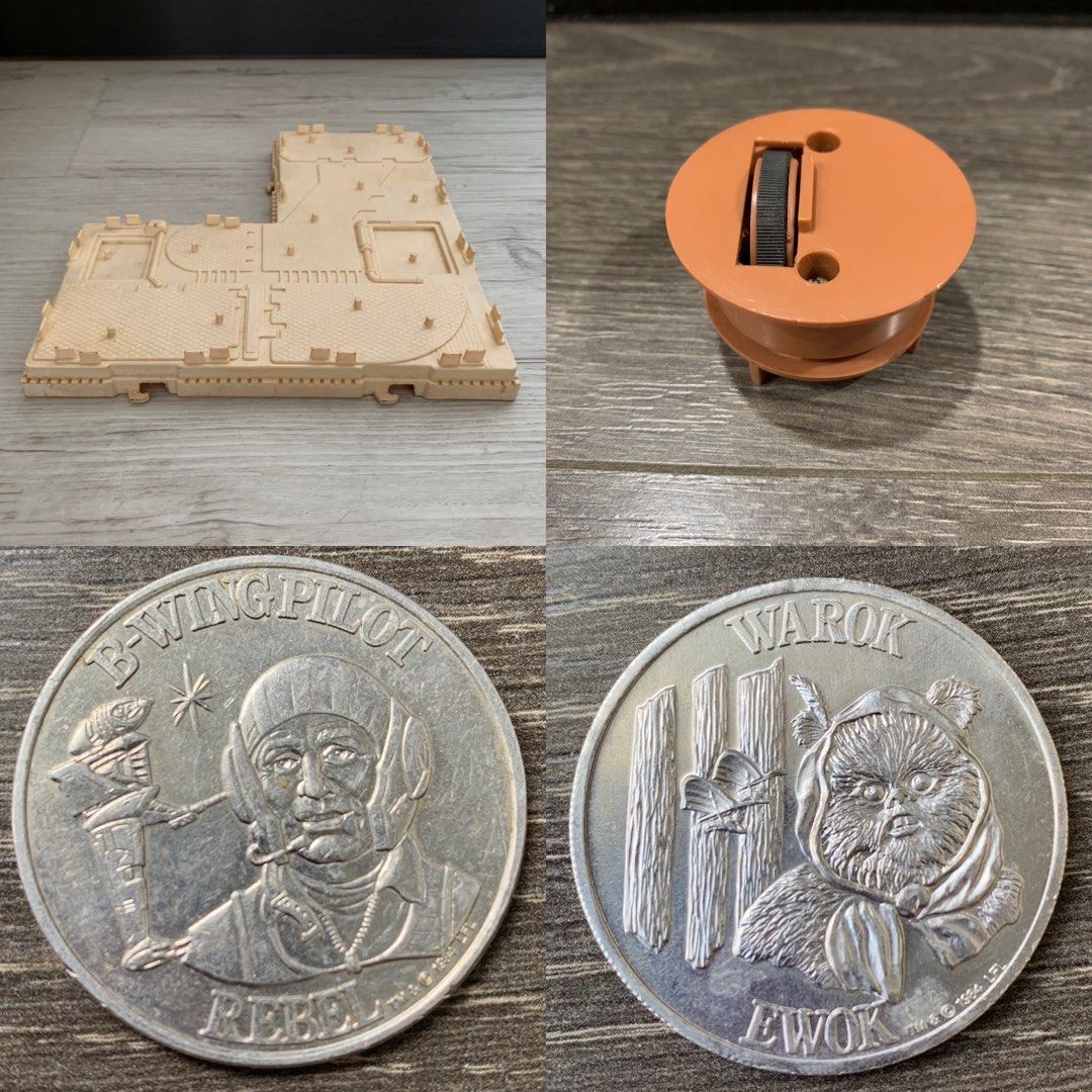Star Wars Vintage 1983 1984 POTF Power of the Force Coin B-Wing Pilot ...