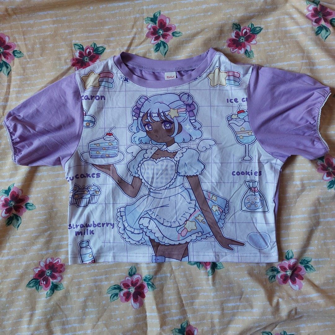 Sweet Anime Girl Crop Top On Carousell 2098