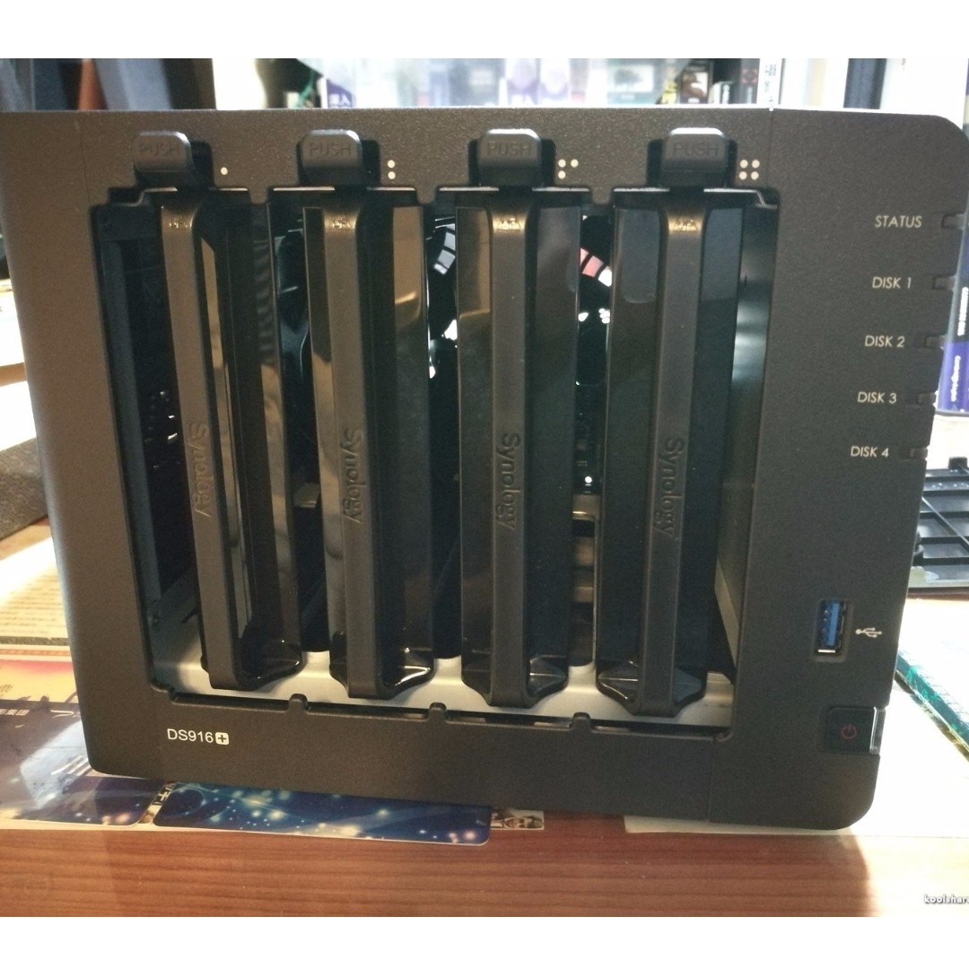 Synology DS916+ DiskStation 4-Bay NAS with 8GB RAM, Computers & Tech ...