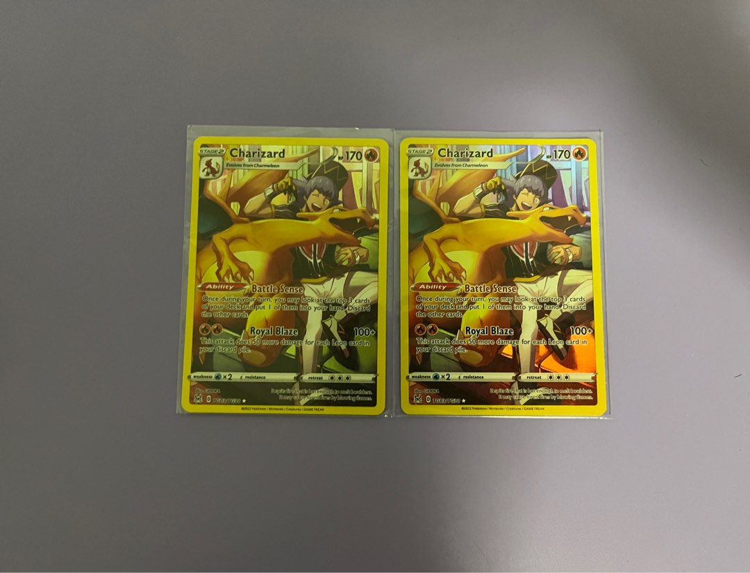 TCG PTCG Pokemon Card Charizard Leon TG CHR TG03/TG30, Hobbies & Toys ...