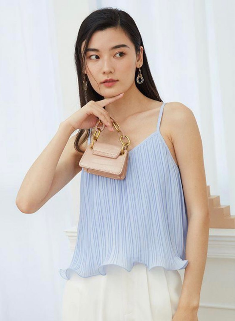 TCL Ristelle two way pleated top, Women's Fashion, Tops, Sleeveless on ...