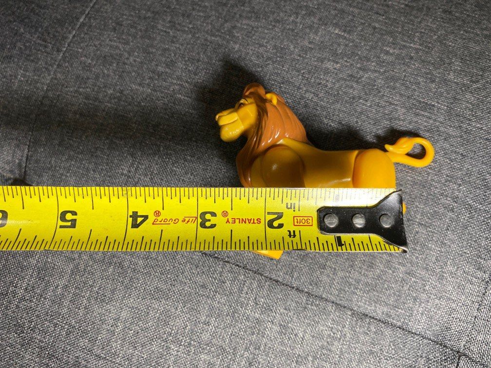 The Lion King Simba Toy Action Figures Plastic Disney Burger King on ...