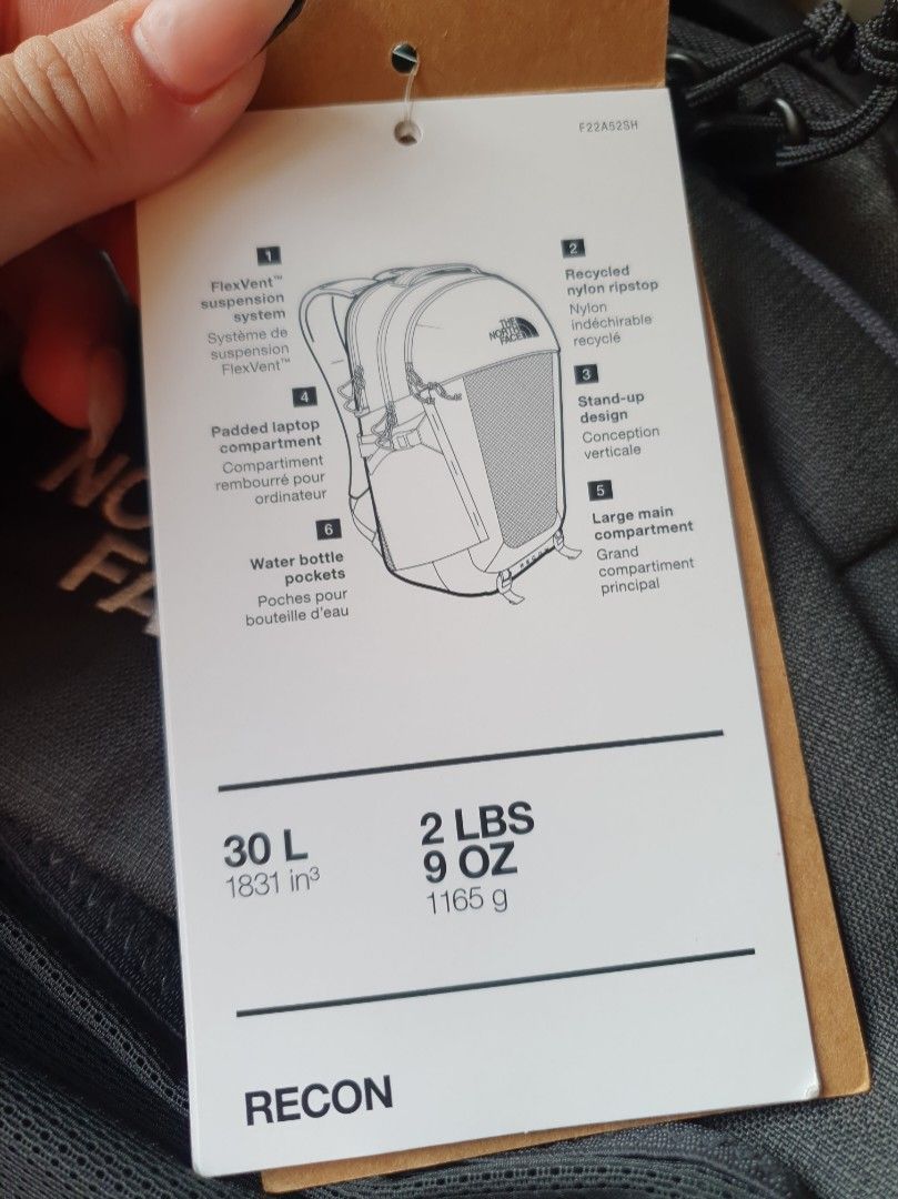 The North Face FLEXVENT RECON 30L Authentic NEW ARRIVAL from USA, Men's ...