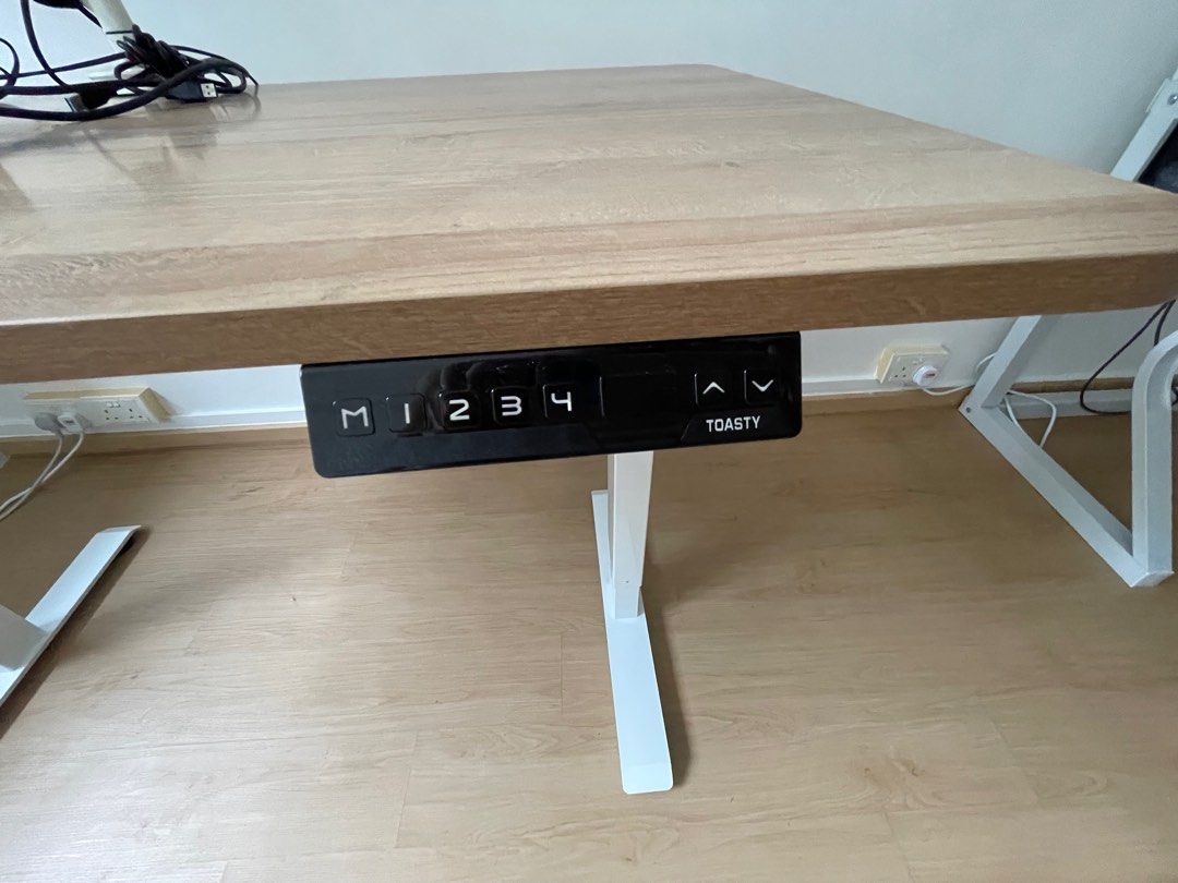 Toasty Ergonomic Motorised Desk Table Office Adjustable Standing Desk ...