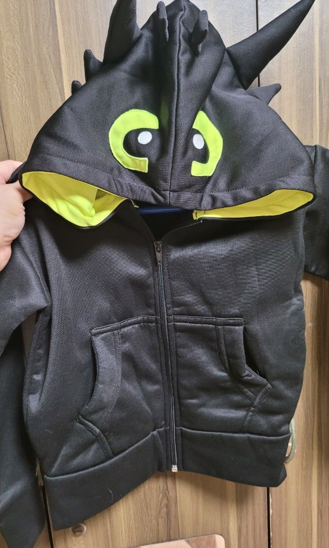 Toothless Hoody Jacket, Babies & Kids, Babies & Kids Fashion on Carousell