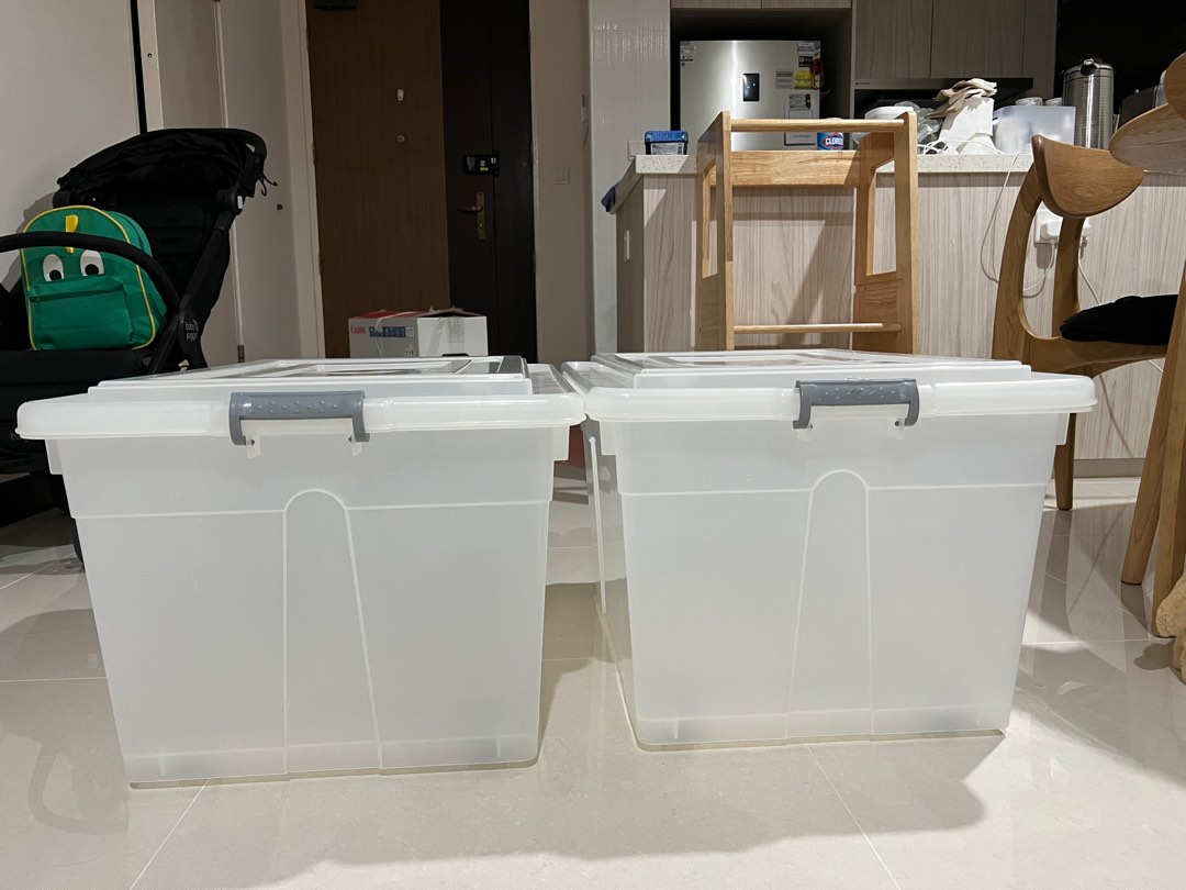 2x Toyogo 90L storage boxes, Furniture & Home Living, Home Improvement & Organisation, Storage ...