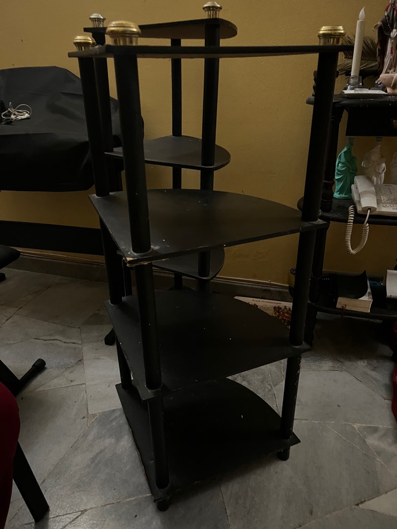 Triangular Shelves 4 Tier, Furniture & Home Living, Furniture, Shelves ...