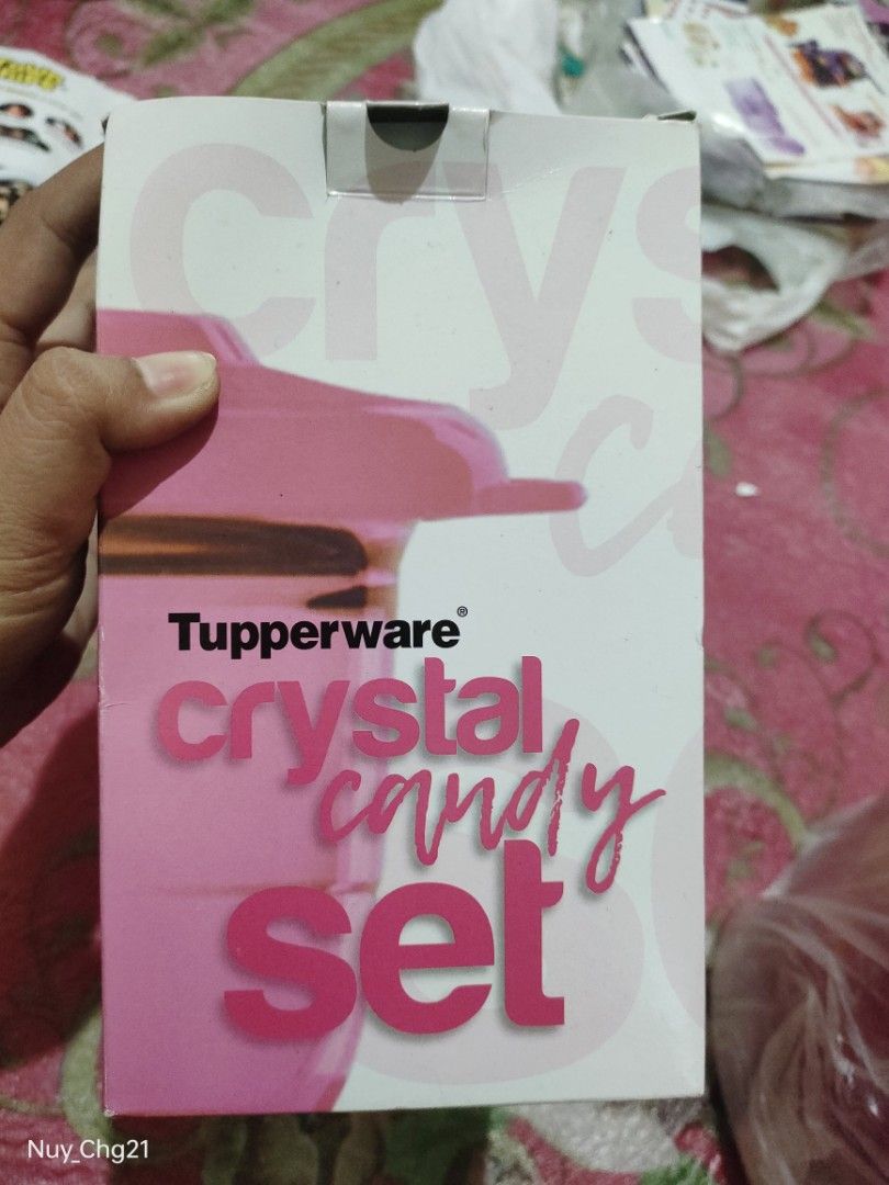 Tupperware Crystal Candy Set 4, Kitchen & Appliances di Carousell