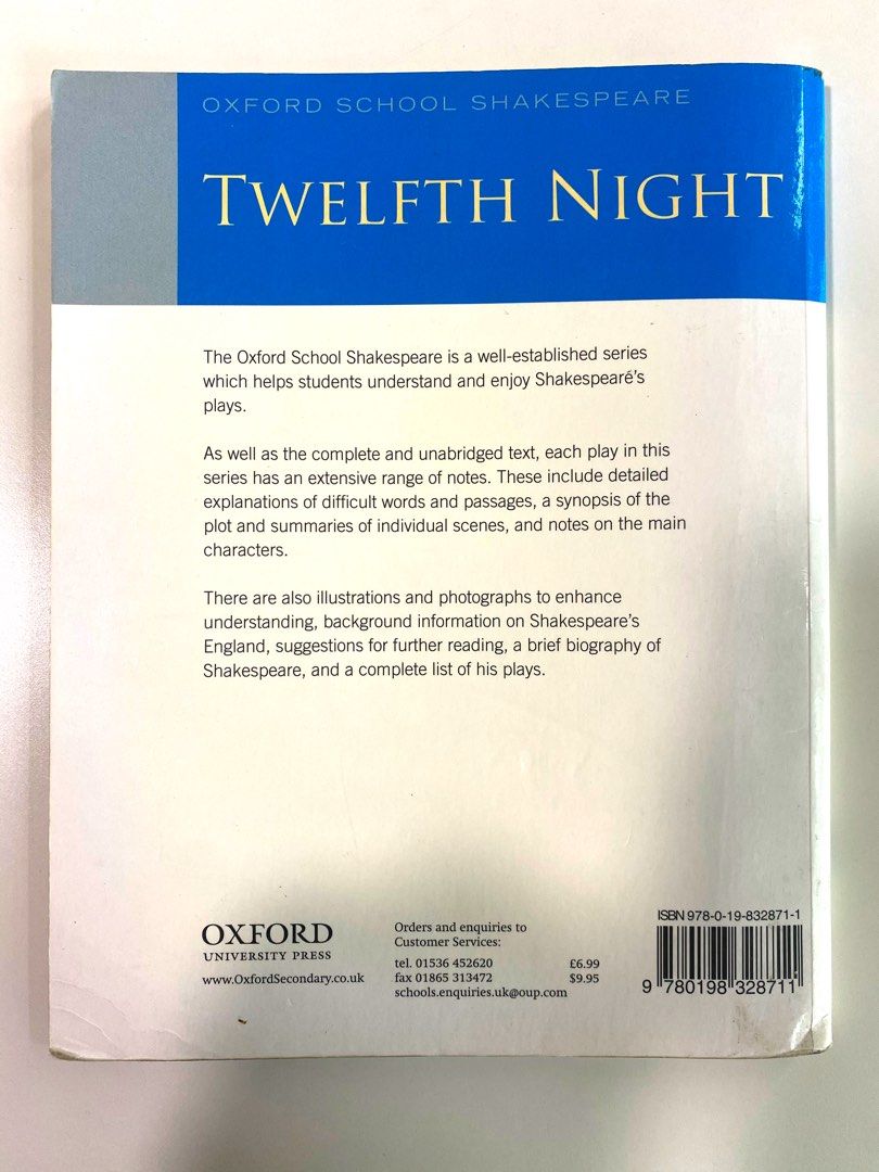 Twelfth Night by William Shakespeare, Hobbies & Toys, Books & Magazines ...