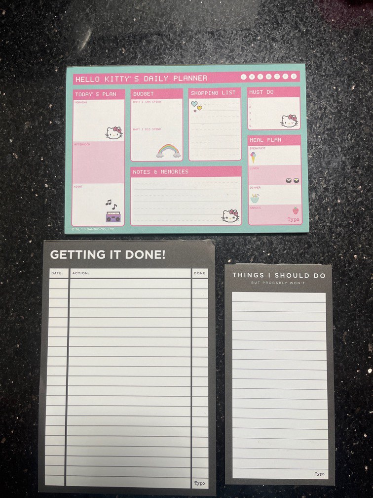 Typo - Hello Kitty Daily Planner and task list, Hobbies & Toys ...