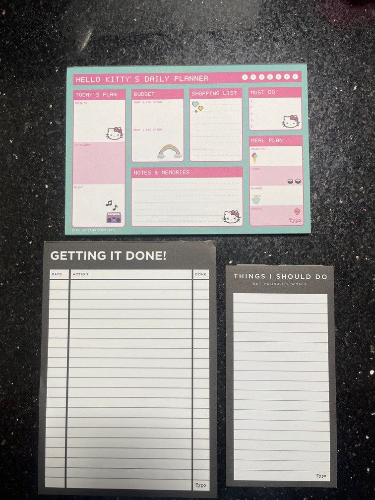 Typo - Hello Kitty Daily Planner and task list, Hobbies & Toys ...